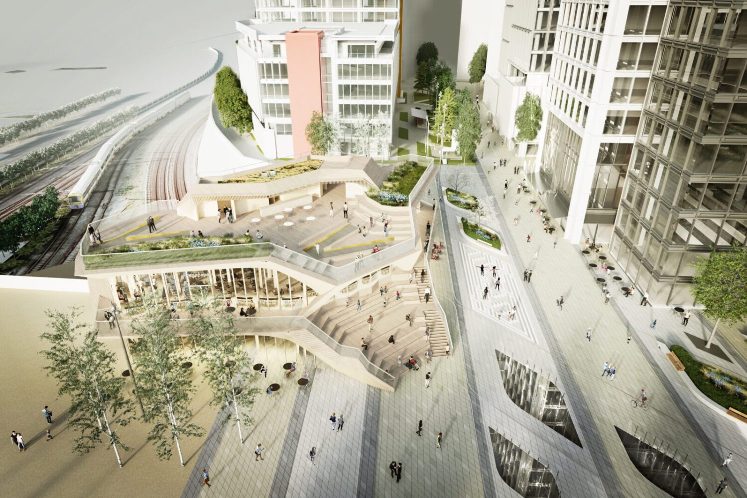 Maylim Maylim | Work Recommences at the IQL Pavilion in Stratford